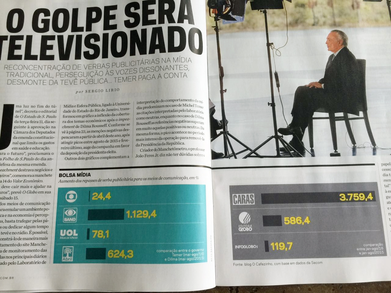 Carta: Temer paga a conta do PiG — Conversa Afiada Carta: Temer paga a conta do PiG — Conversa Afiada
